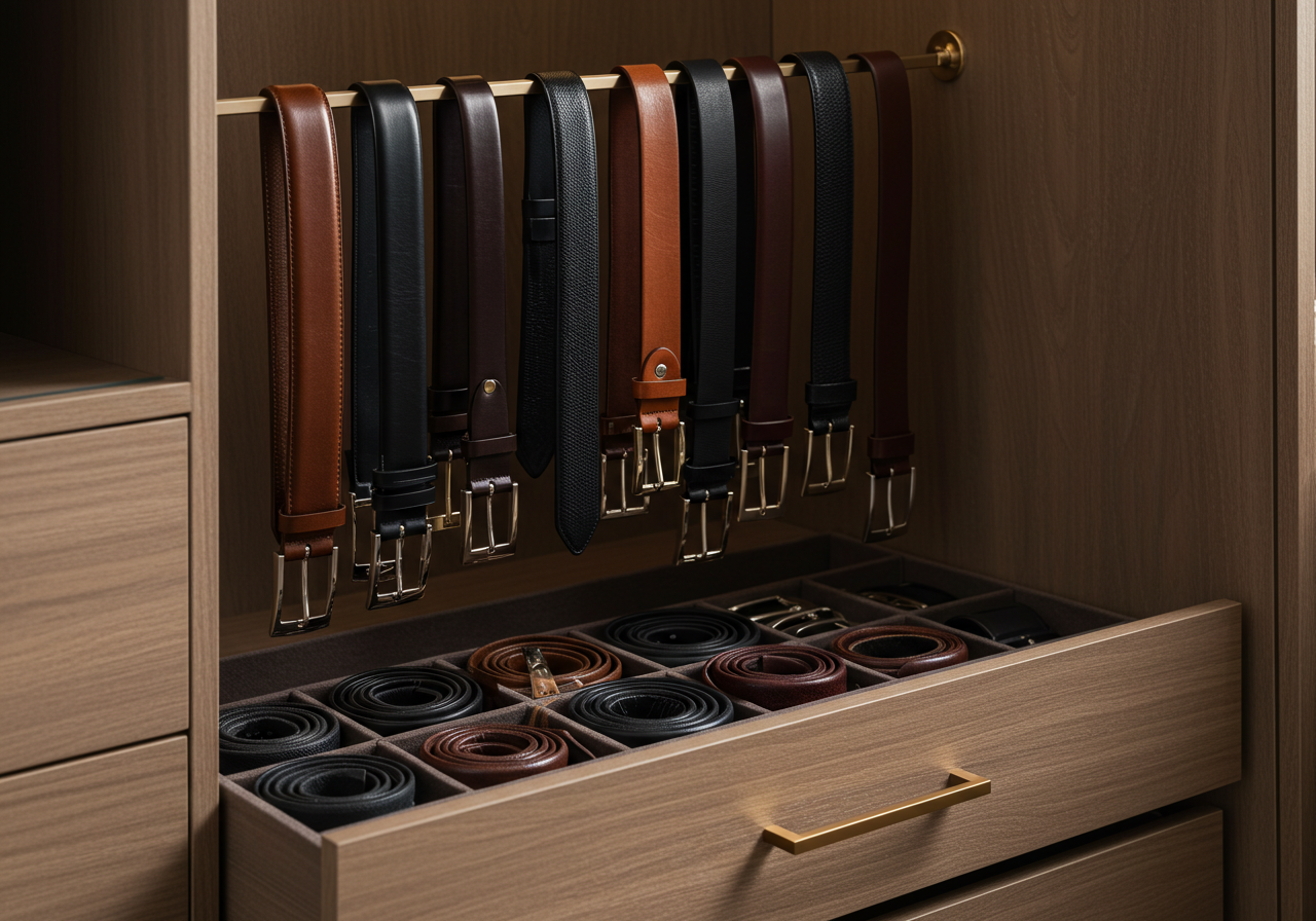 The Right Way to Store Belts So They Don’t Warp – Laveri Leather Store